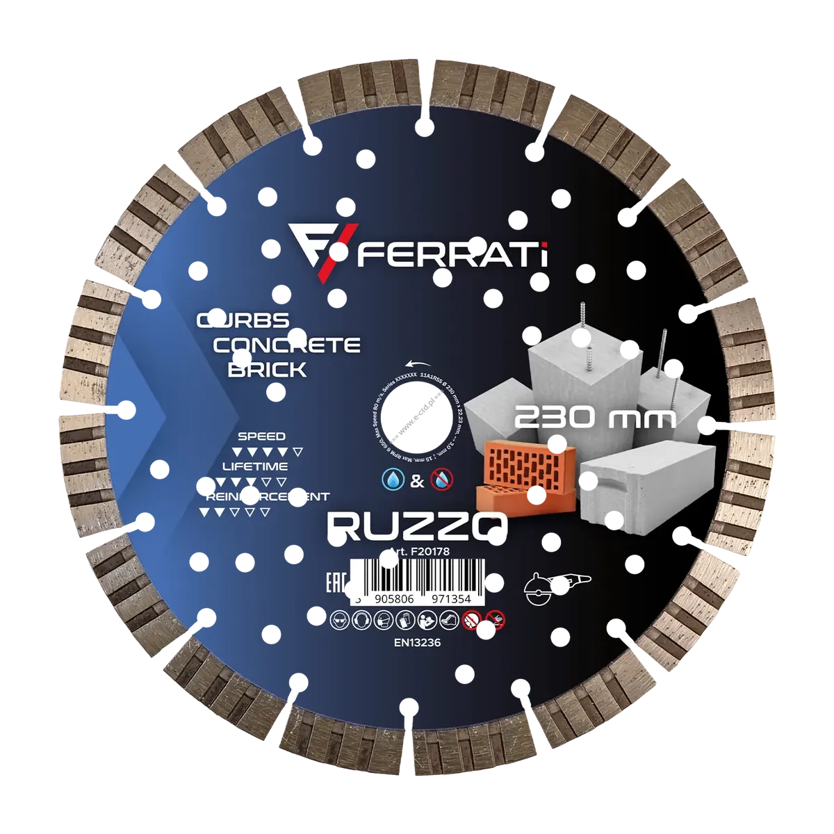 FERRATI F20178 1A1RSS RUZZO H15 230mm UN